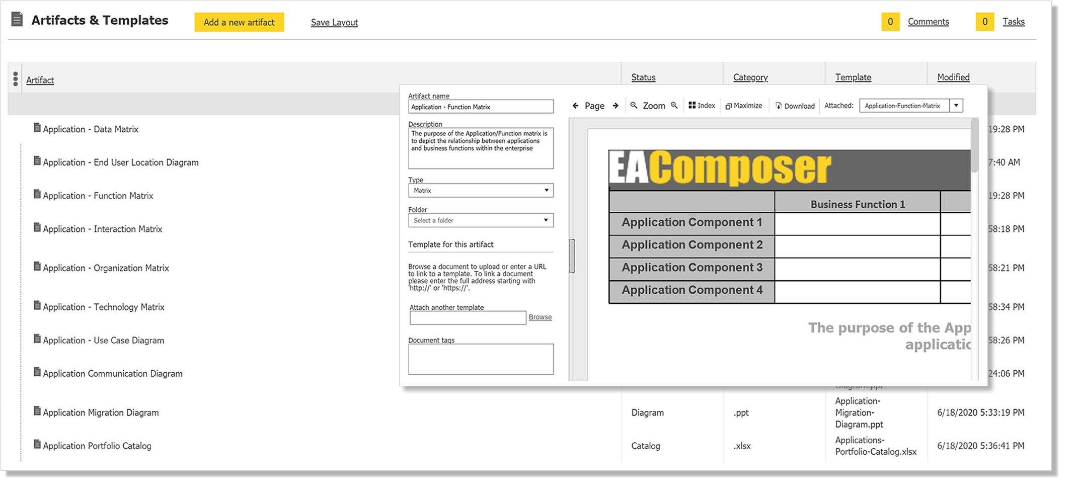Enterprise Architecture Tool - EAComposer